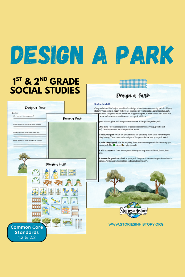 Design a Park Map Activity- Community & Geography Project for K–3 ...