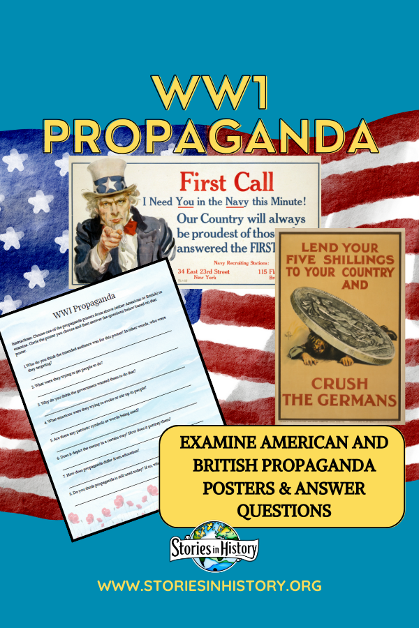 World War 1 Propaganda Worksheet – Stories in History